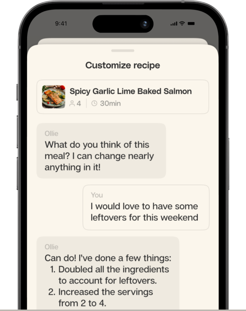 Ollie - Your AI personal chef